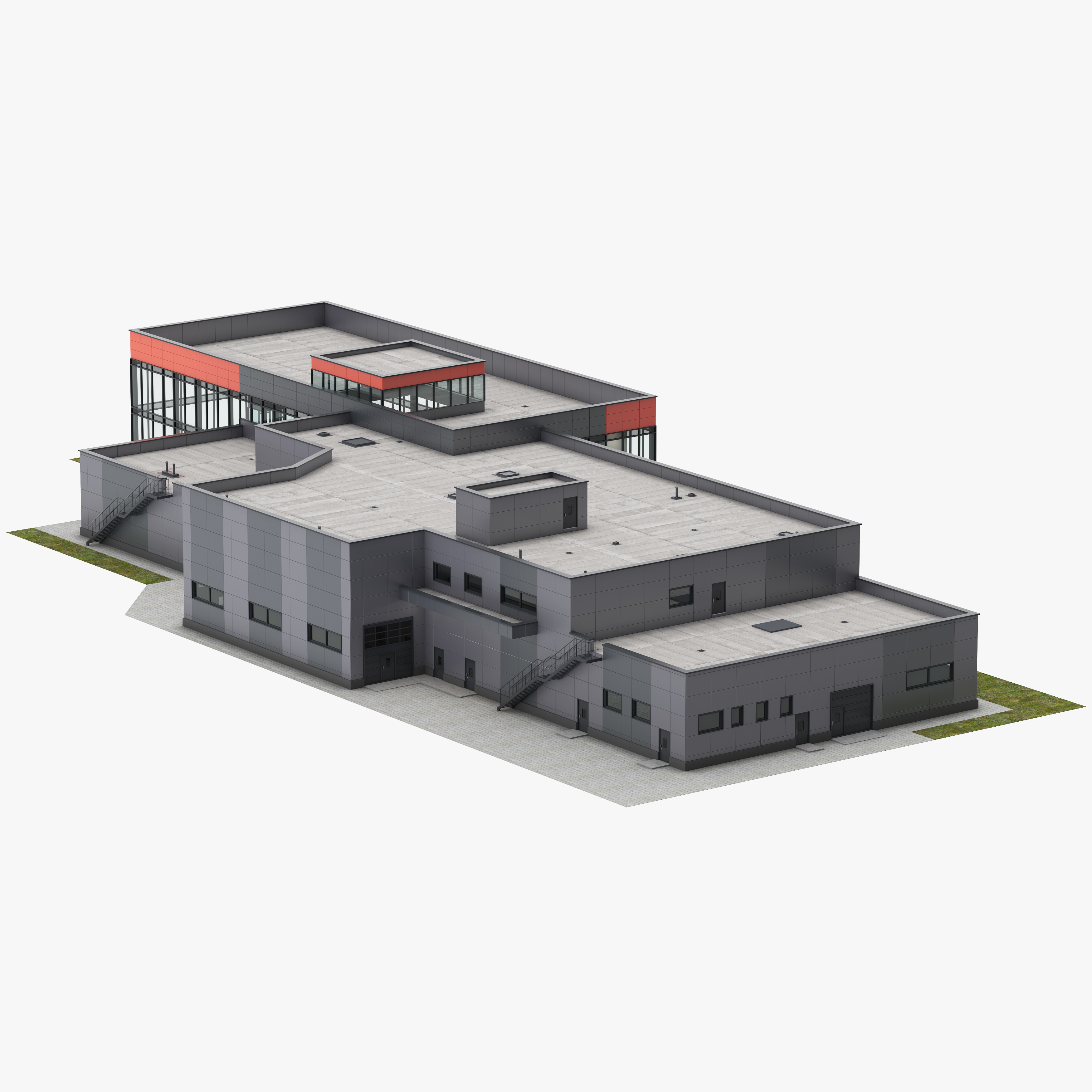 Car dealership building 3D model - TurboSquid 1452002