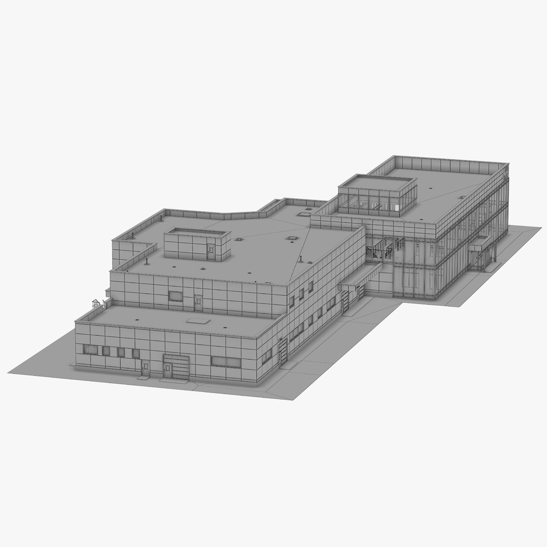 Car dealership building 3D model - TurboSquid 1452002