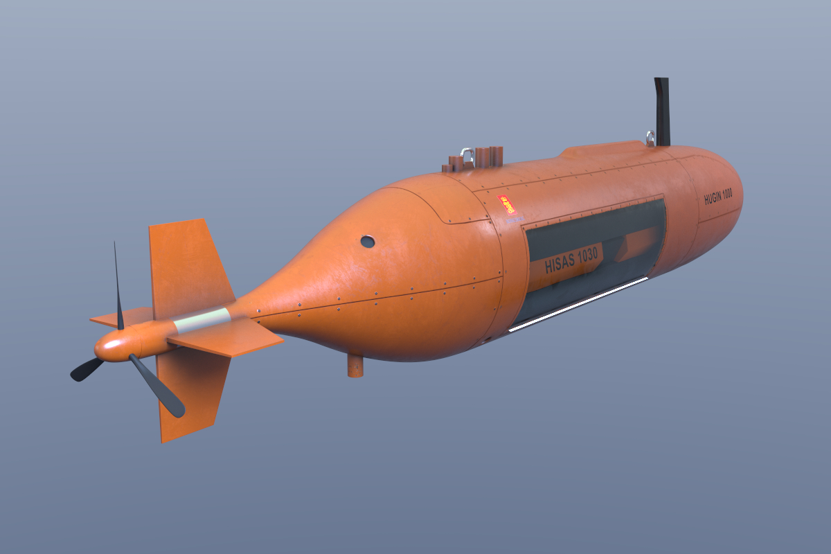 Autonomous vehicle auv hugin model - TurboSquid 1452153