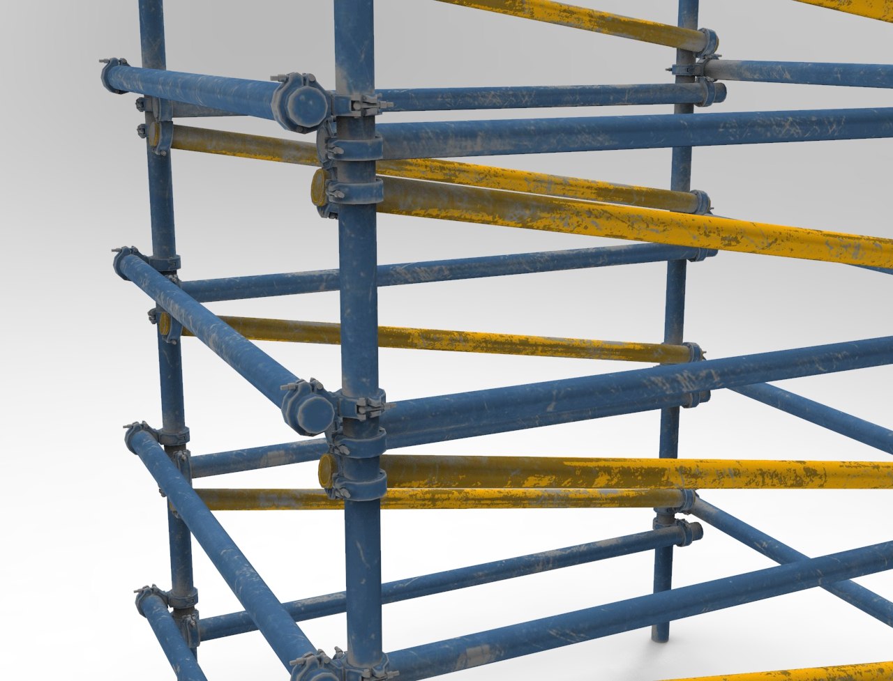 3D model scaffold industrial construction - TurboSquid 1452120