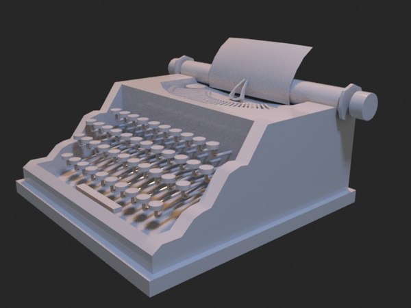 Typewriter 3D Models for Download | TurboSquid