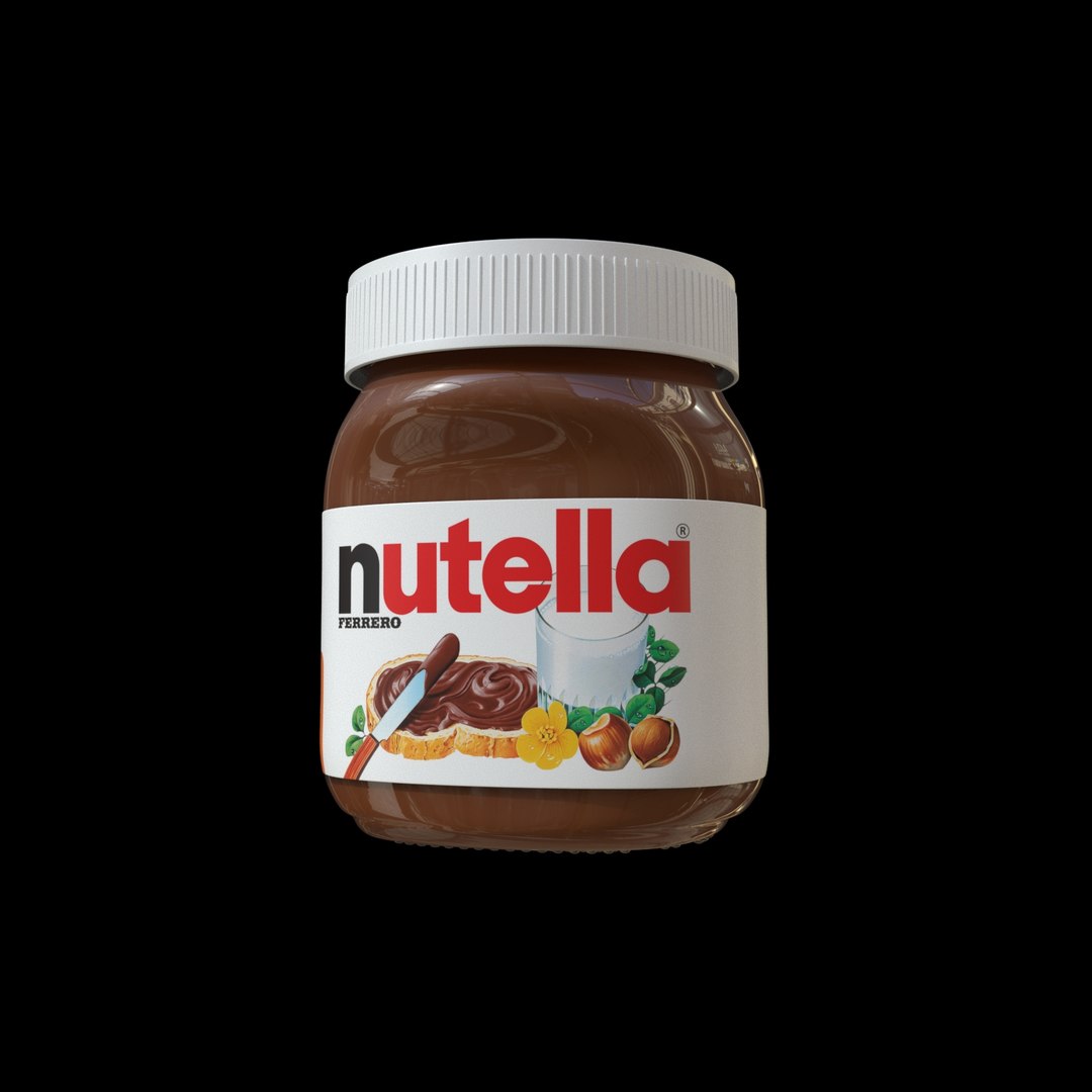 Nutella 400gr jar 3D model - TurboSquid 1452313
