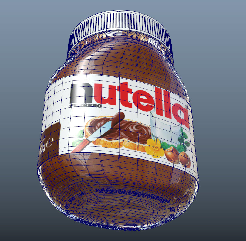 Modello 3D barattolo nutella 750gr - TurboSquid 1452330
