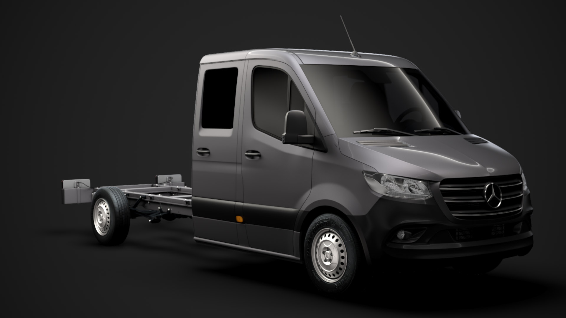 Mercedes sprinter chassis crew 3D - TurboSquid 1452409