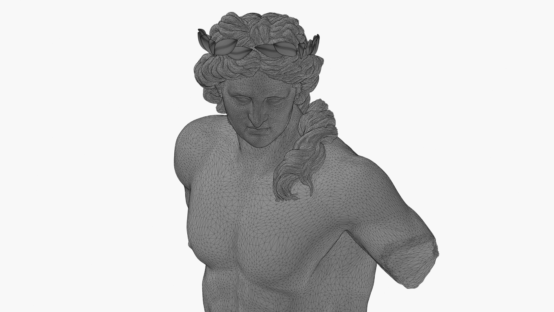 3d bust apollo