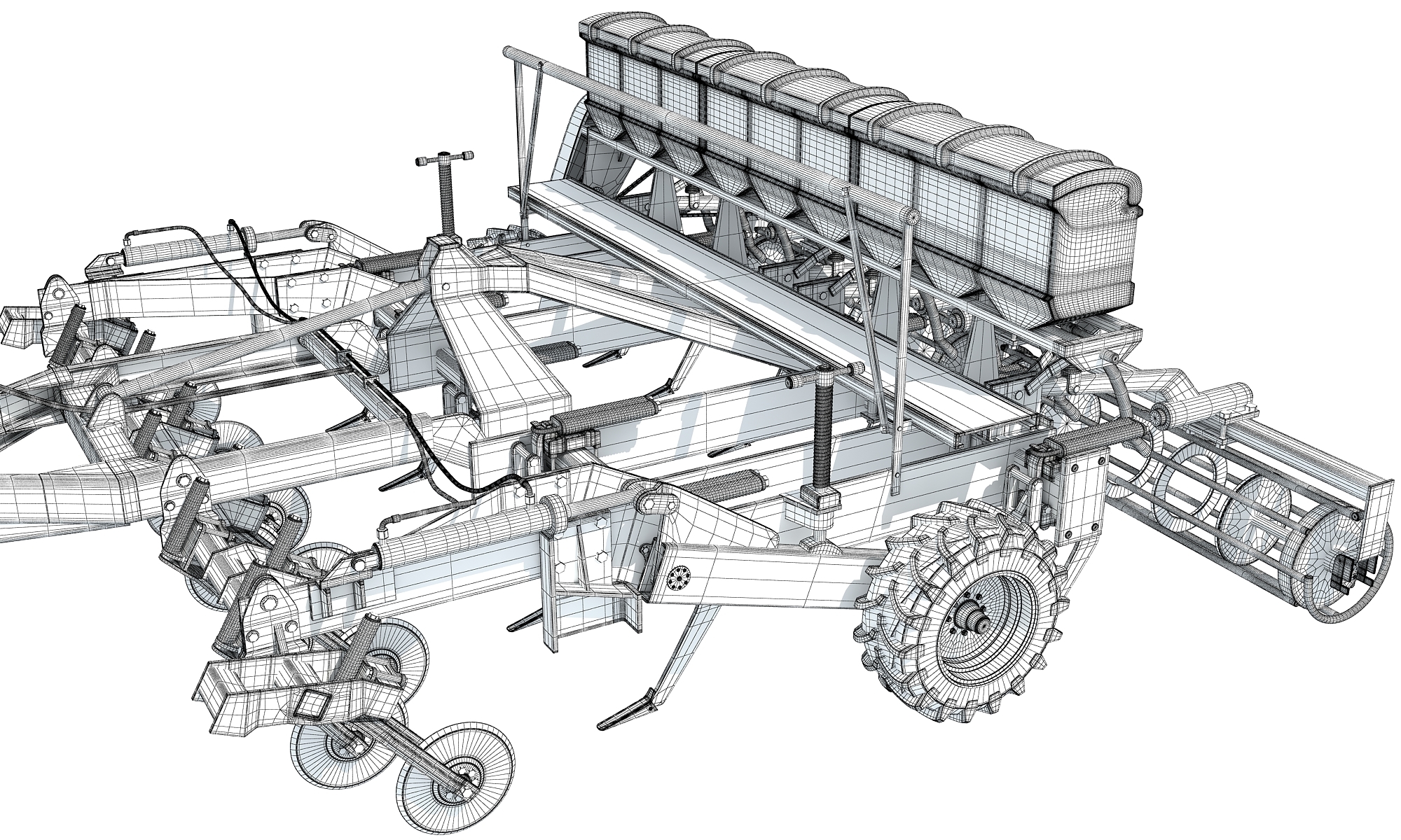 Tractor disc harrow 3D - TurboSquid 1452622