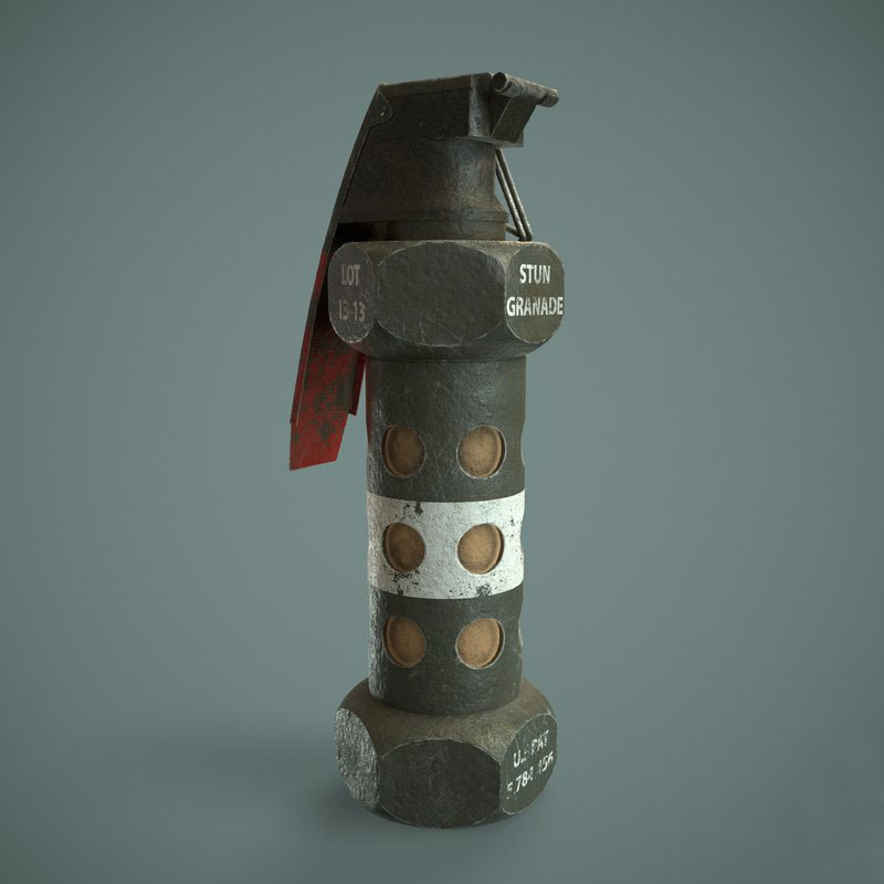 Stun grenade 3D model - TurboSquid 1431780