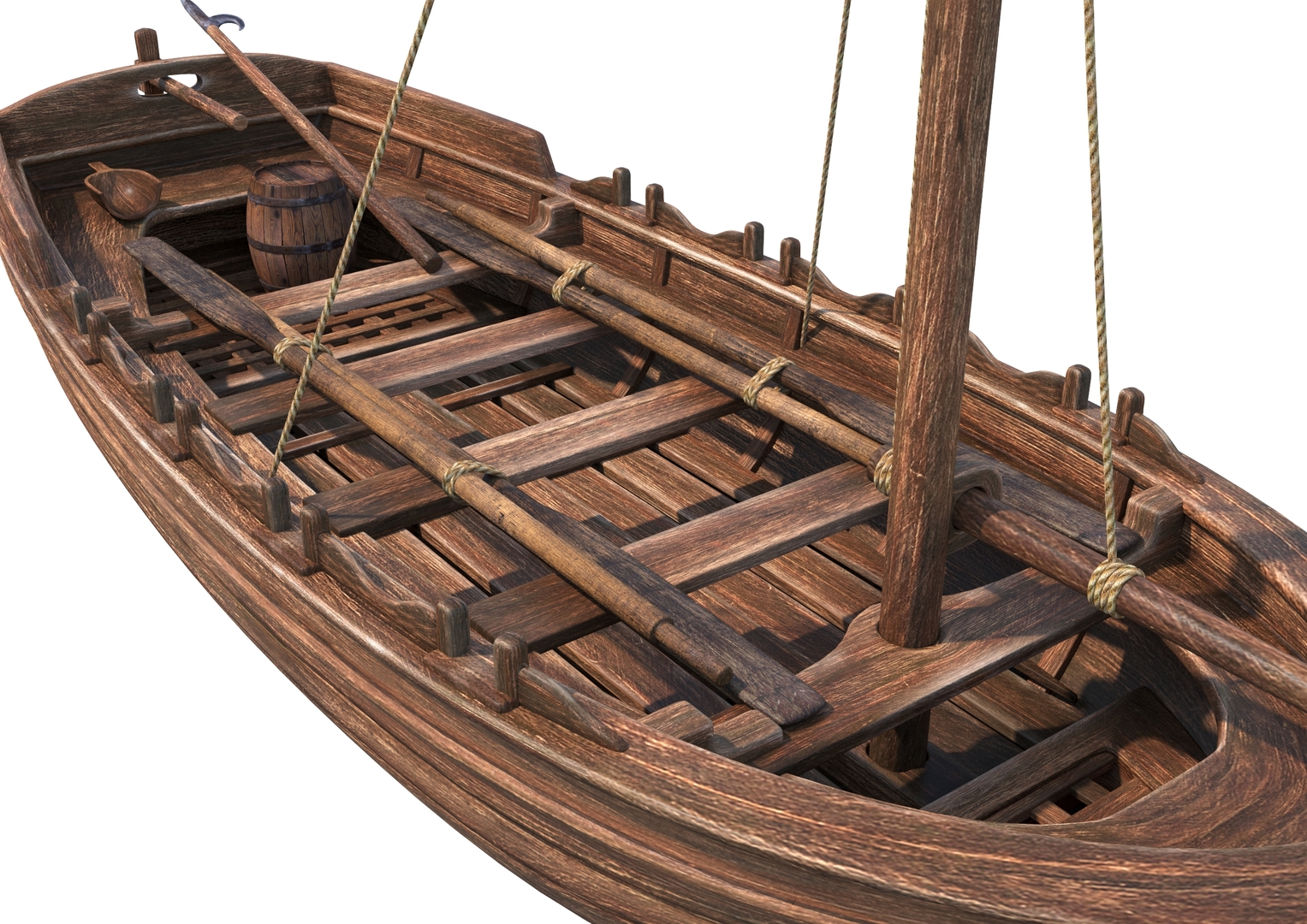3D medieval boat - TurboSquid 1452702