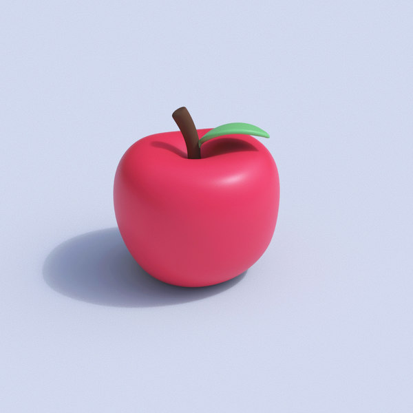Stylized apple 3D model - TurboSquid 1452786