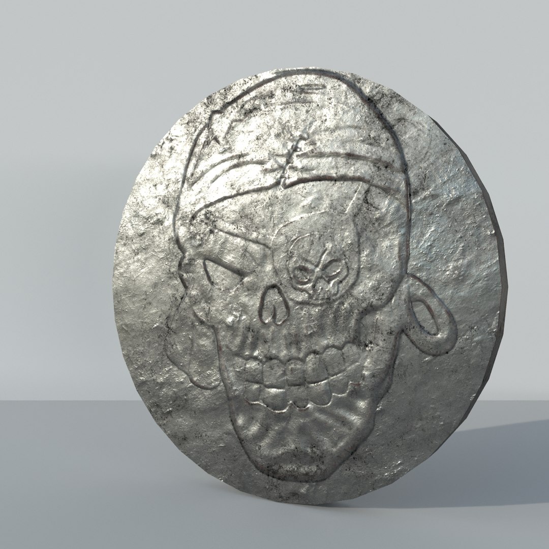 3D old silver coin - TurboSquid 1440922