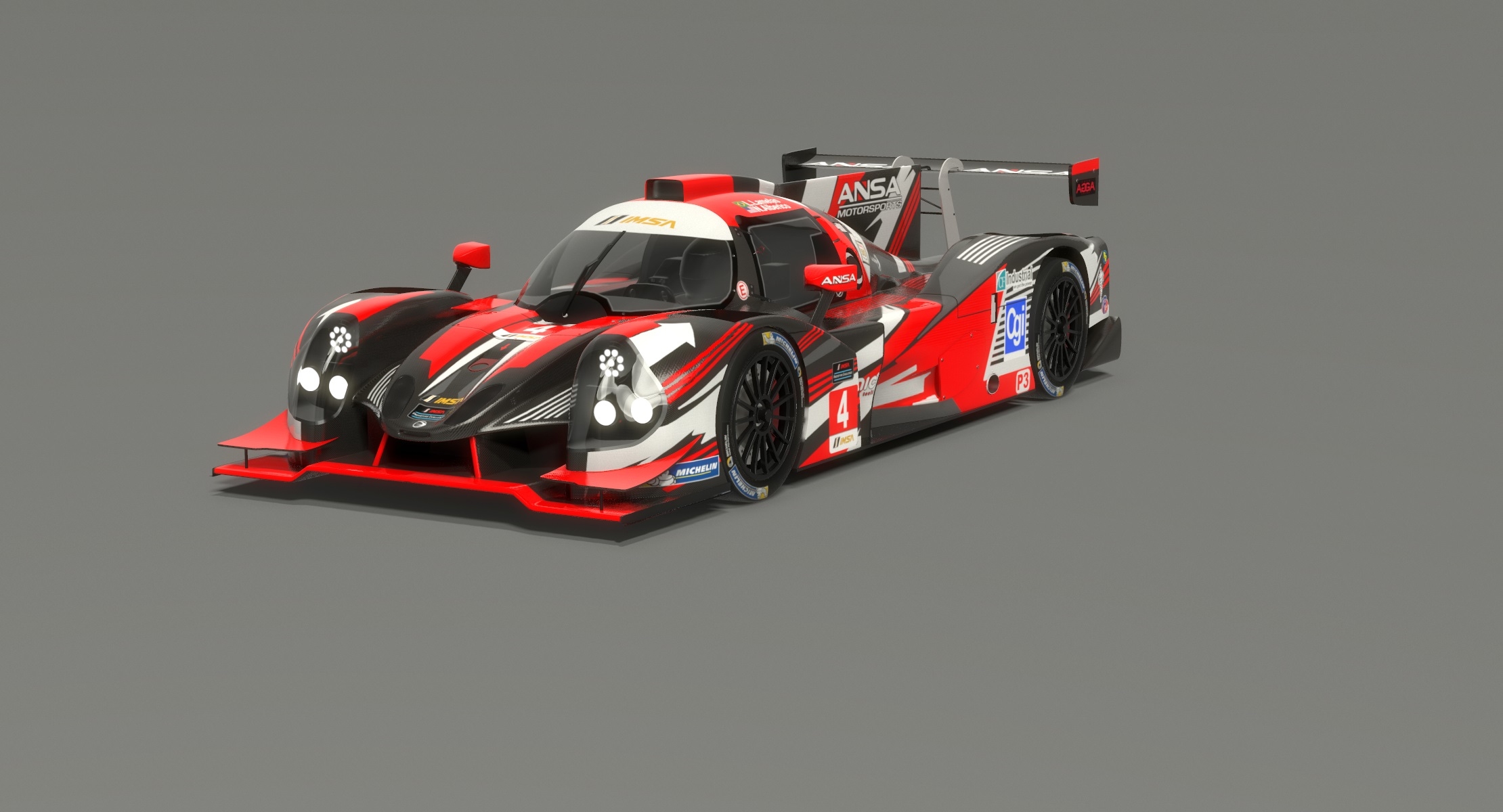 3D ansa motorsports imsa prototype - TurboSquid 1452808