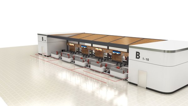 3D model airport baggage reclaim room - TurboSquid 1452915