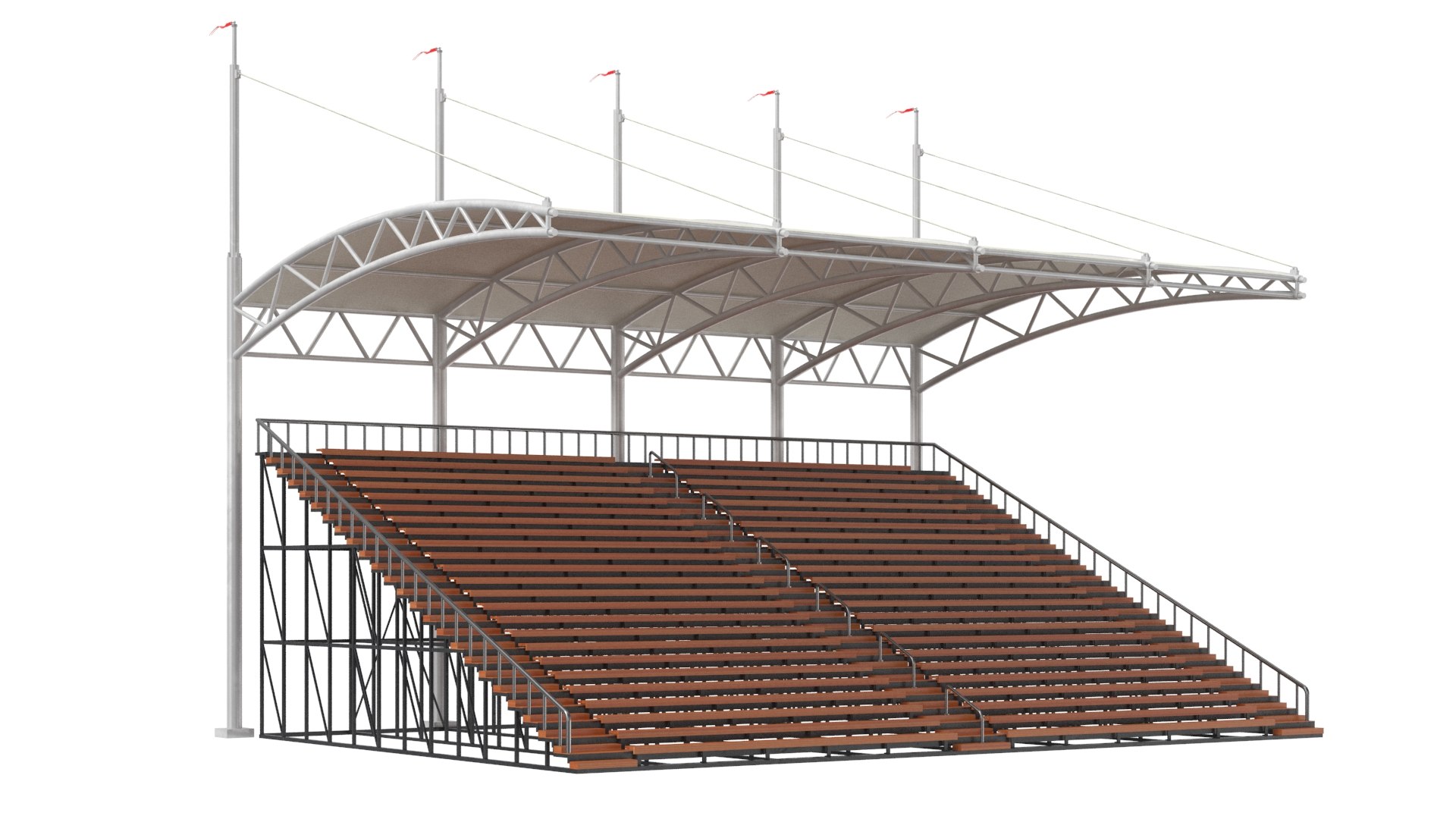 Bleacher modeled 3D - TurboSquid 1453024