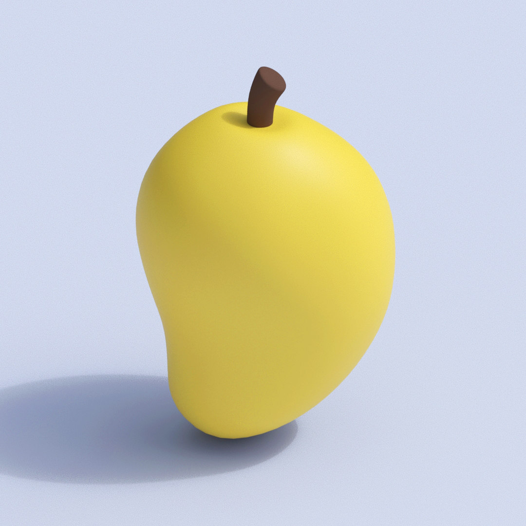 3D model stylized mango - TurboSquid 1453186