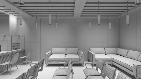 Waiting room customer 3D - TurboSquid 1453313