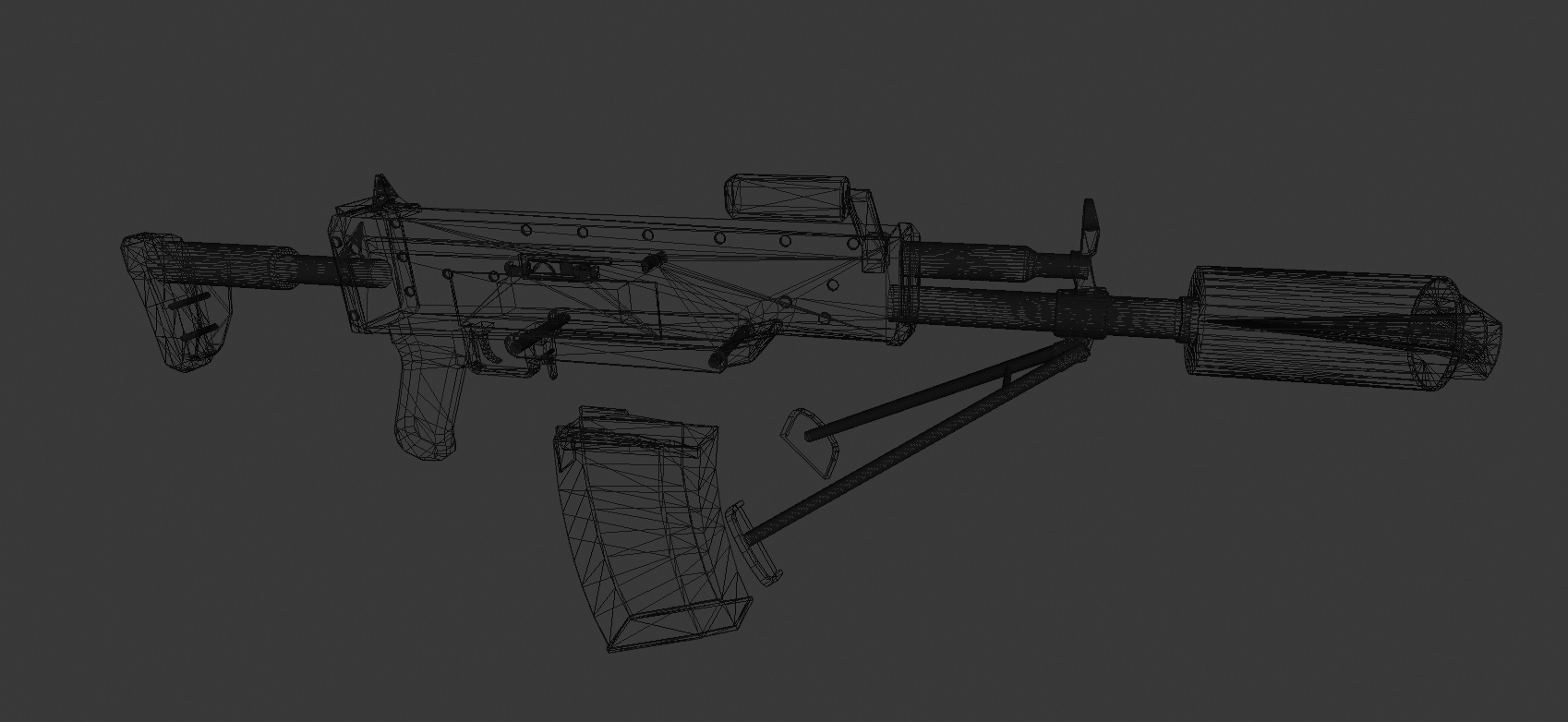 modelo 3d Rifle 6P62 de 12.7 mm - TurboSquid 1453284