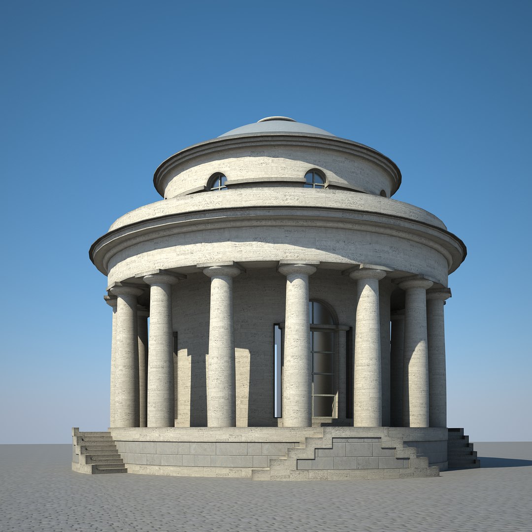 classical rotunda 3d model