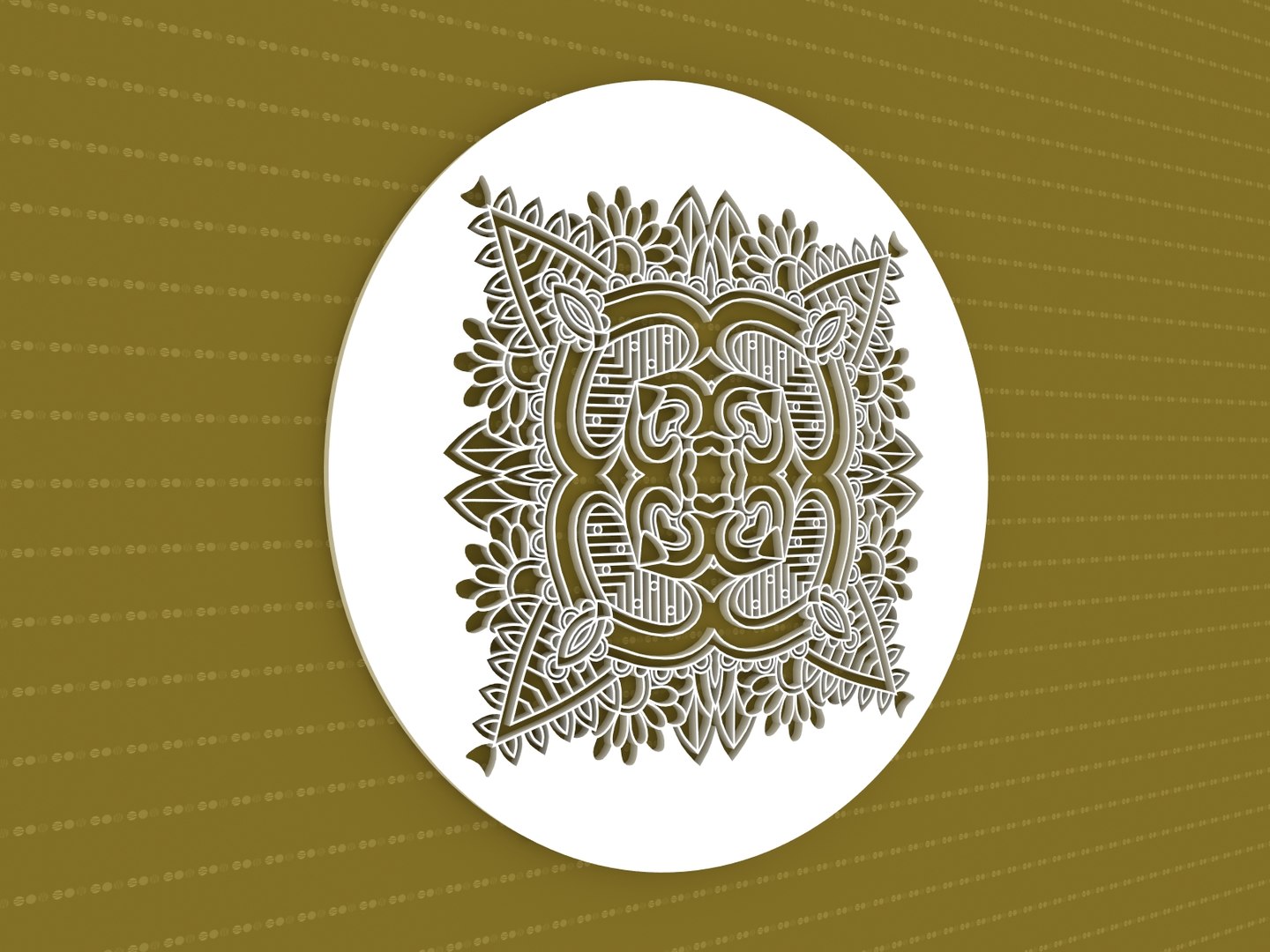 Mandala cnc model - TurboSquid 1453419
