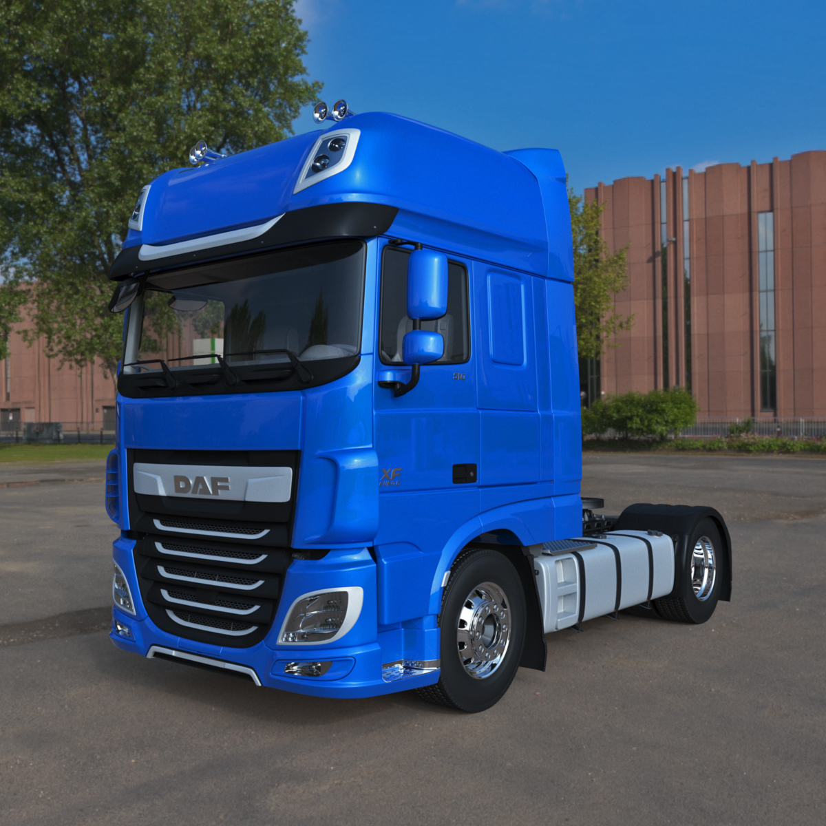 Modelo DAF XF Semi Truck (2020) Modelo 3D - TurboSquid 1453531