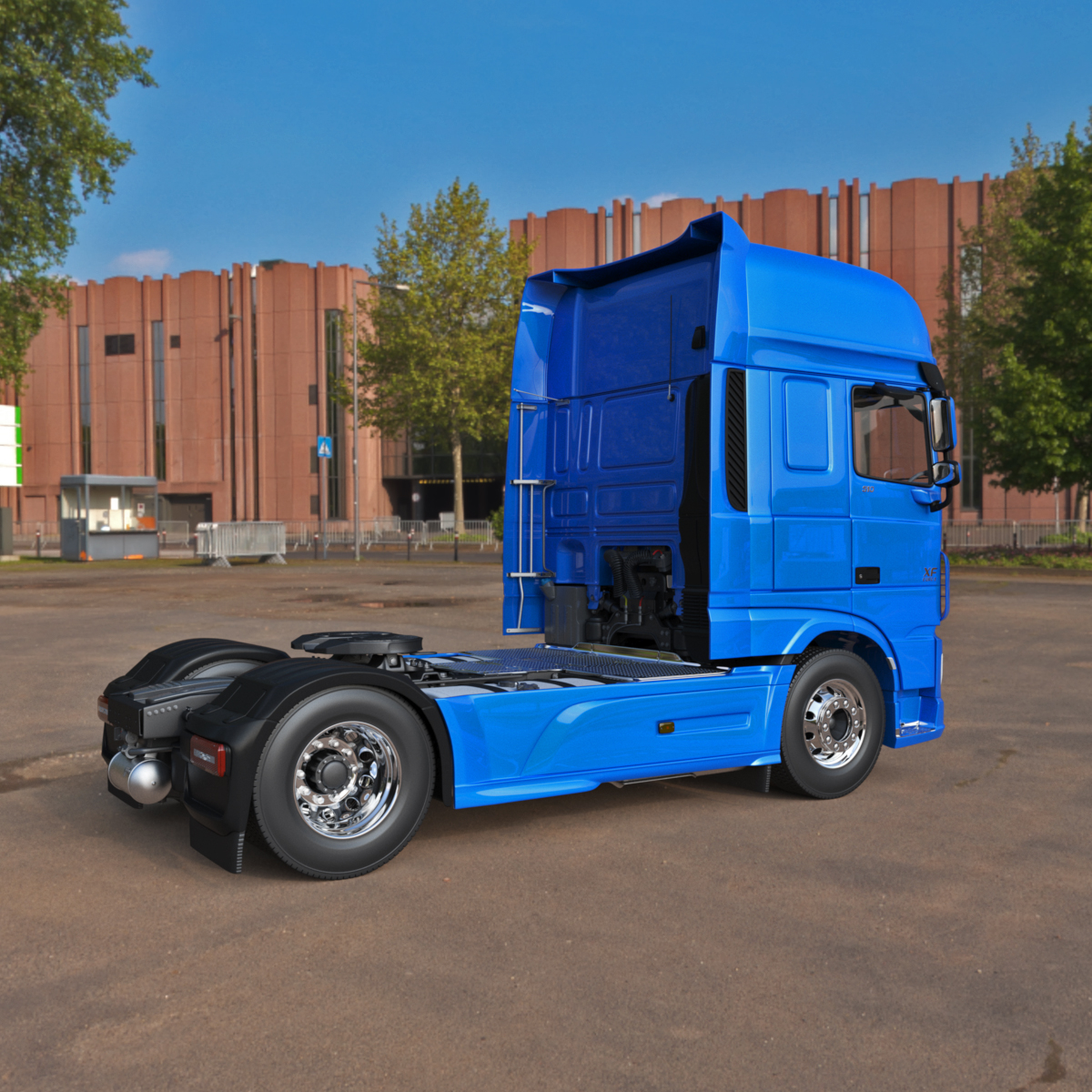 3D model daf xf 2020 semi truck - TurboSquid 1453531