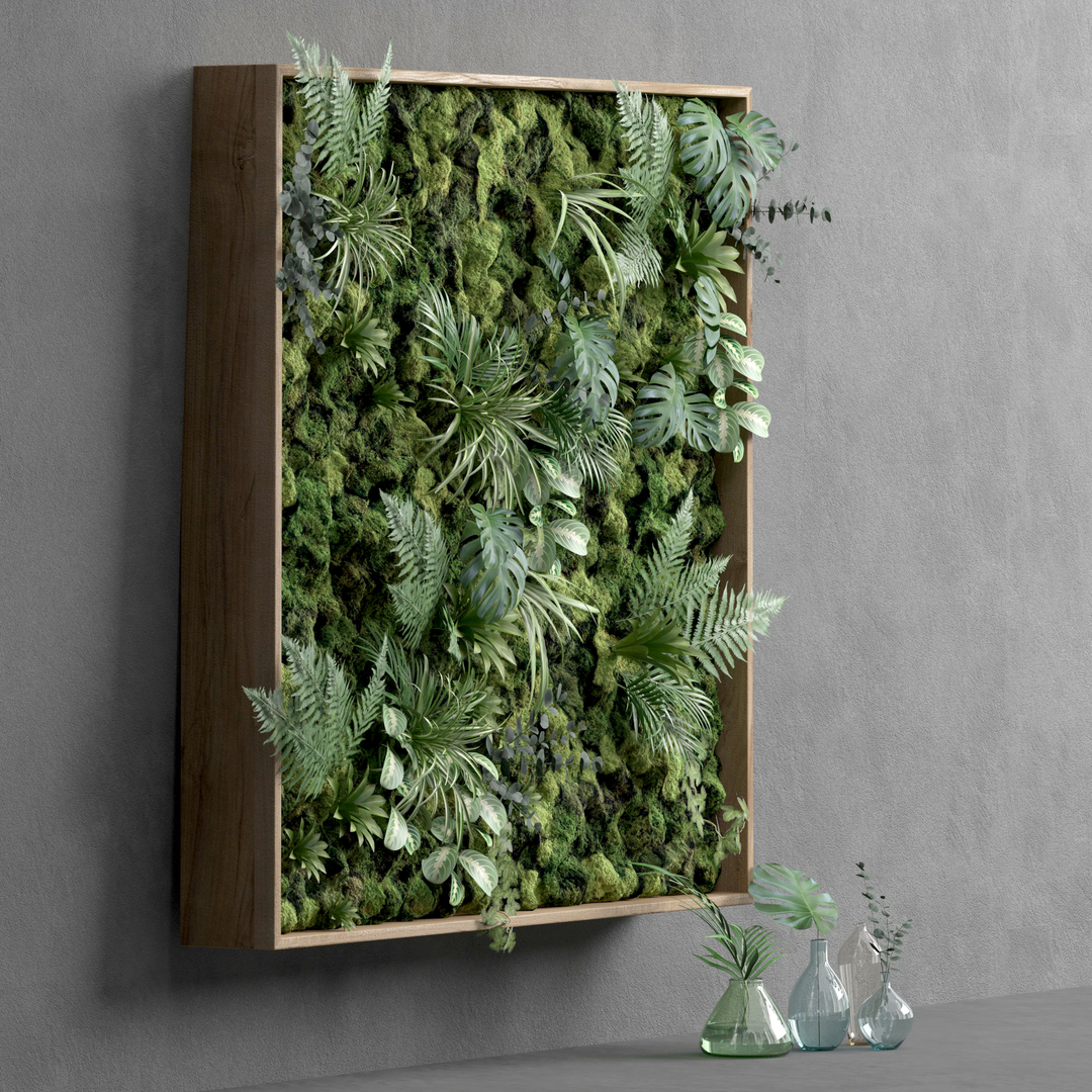 3D model decorative green moss set - TurboSquid 1453561