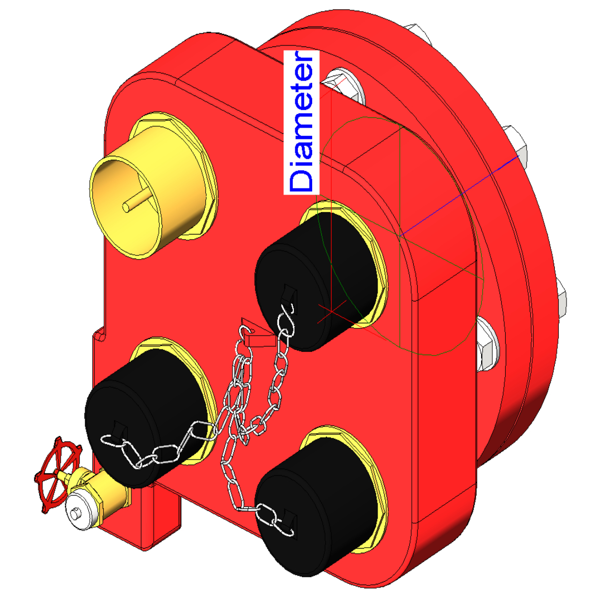 Building Revit Family Breeching Inlet