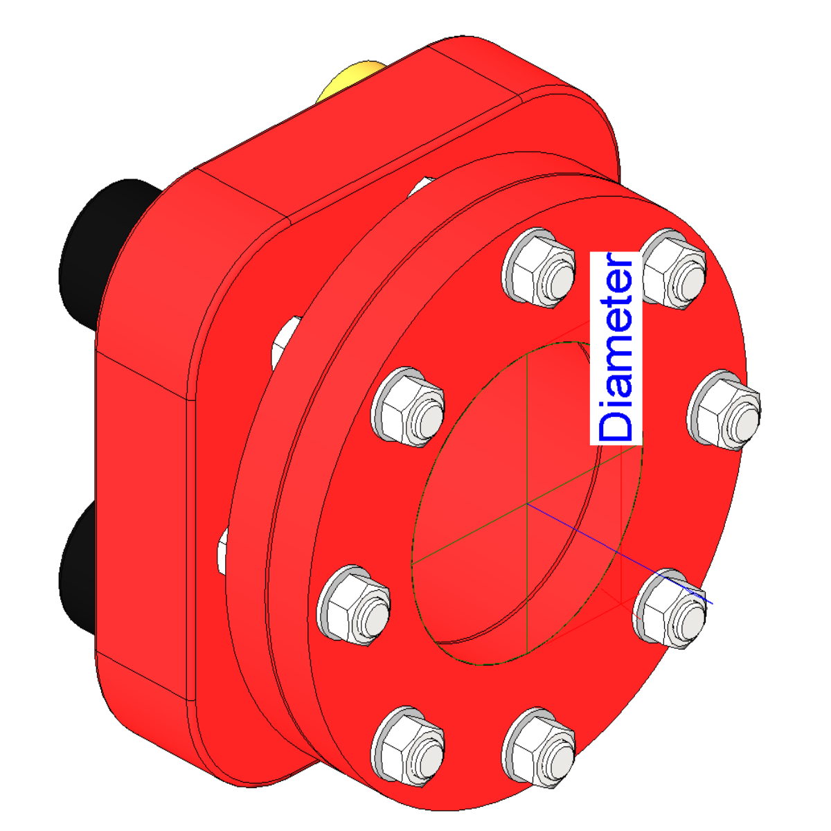 Building Revit Family Breeching Inlet