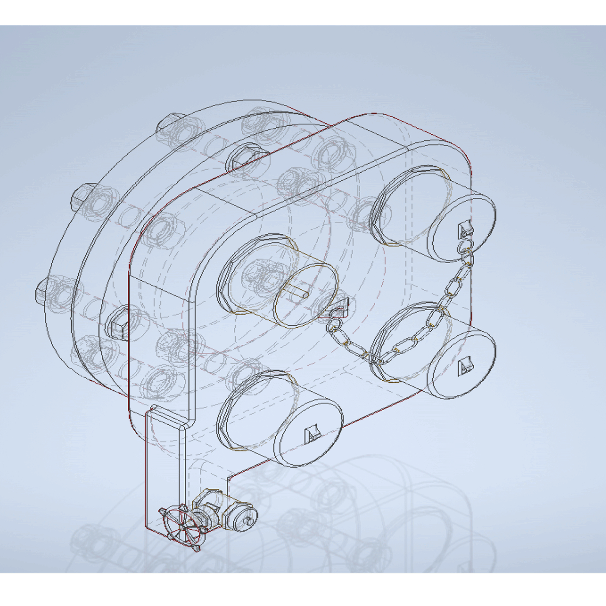4 way breeching inlet model - TurboSquid 1453644