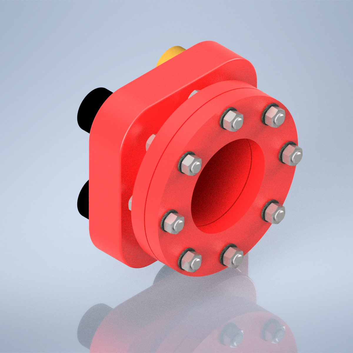 4 way breeching inlet model - TurboSquid 1453644