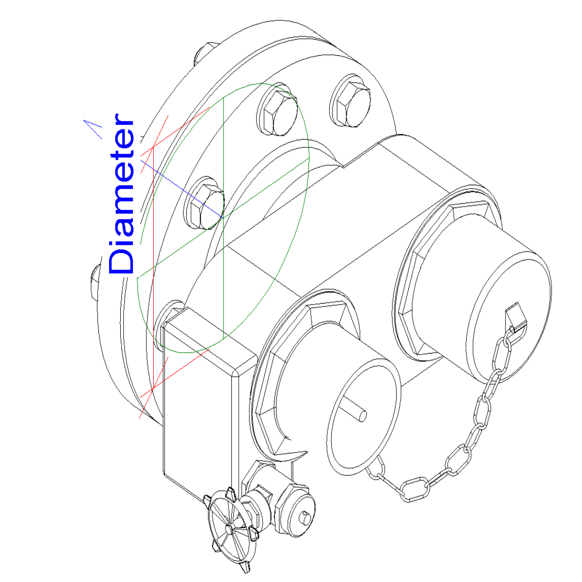 Building Revit Family Breeching Inlet