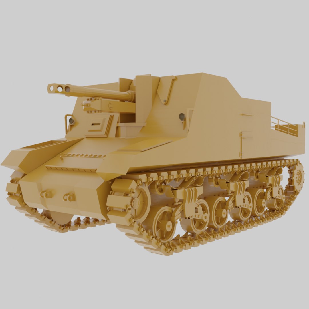 modelo 3d WW2 Sexton Tank - TurboSquid 1453740