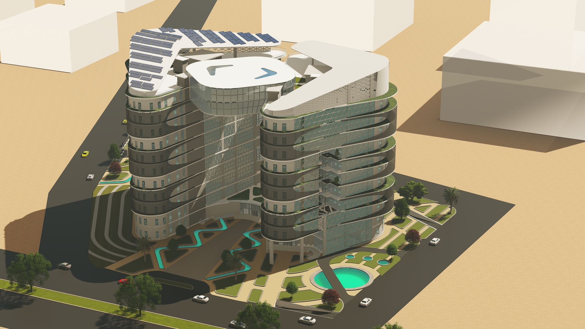 modelo 3d Edificio de oficinas de Revit - TurboSquid 1453748