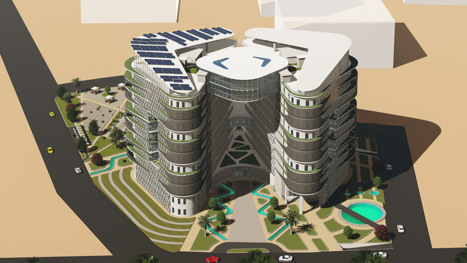 modelo 3d Edificio de oficinas de Revit - TurboSquid 1453748