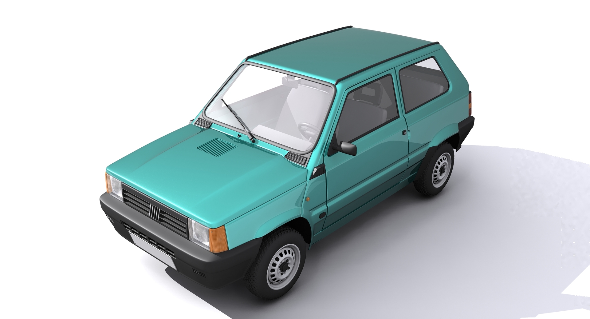 3d fiat panda model