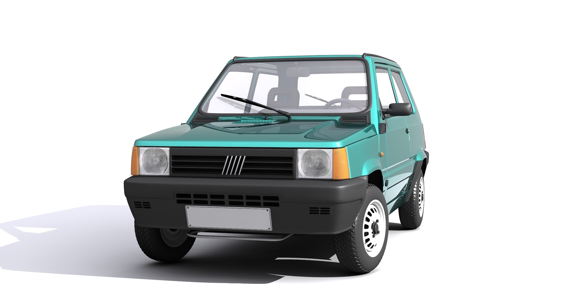 3d fiat panda model