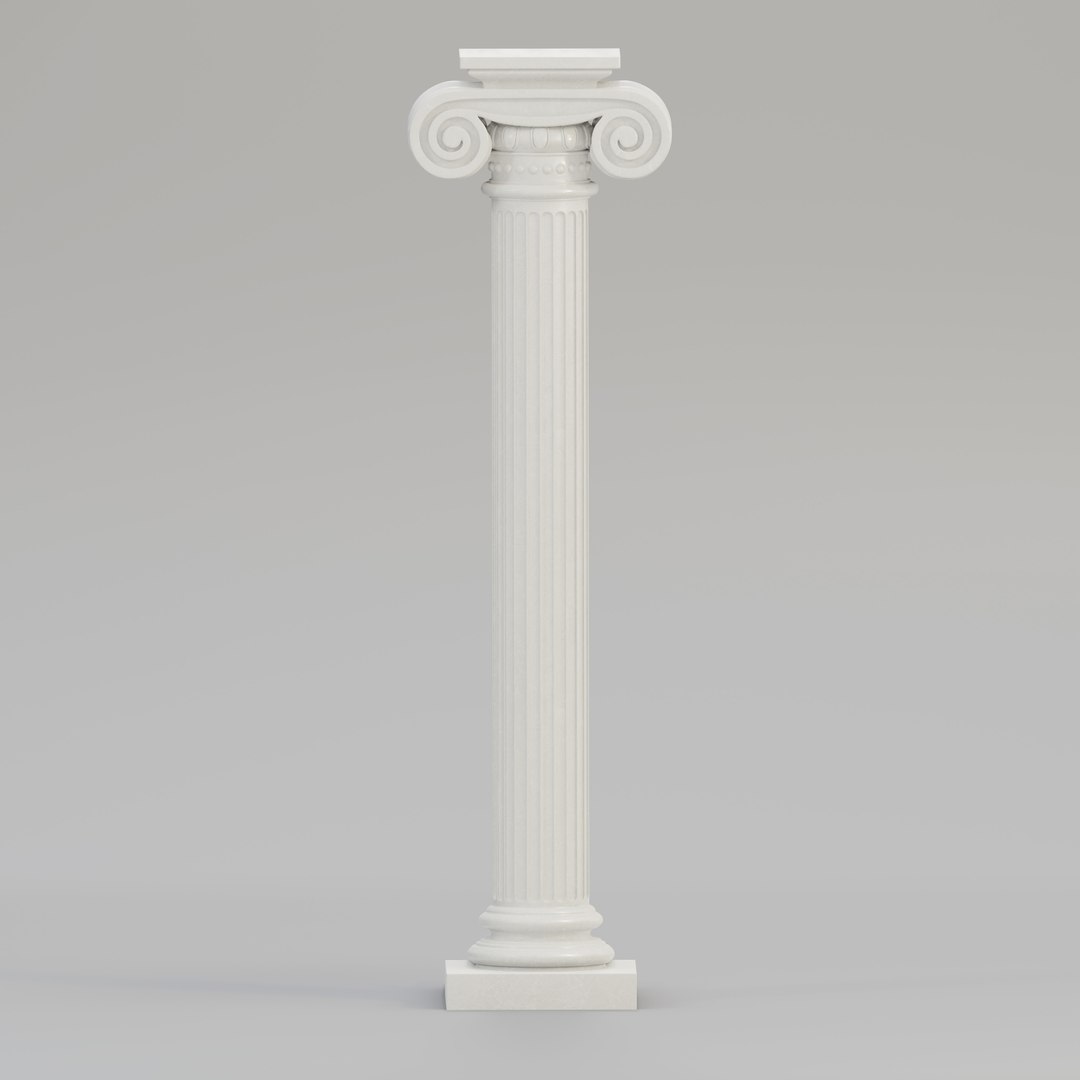 3D column marble concrete - TurboSquid 1454003