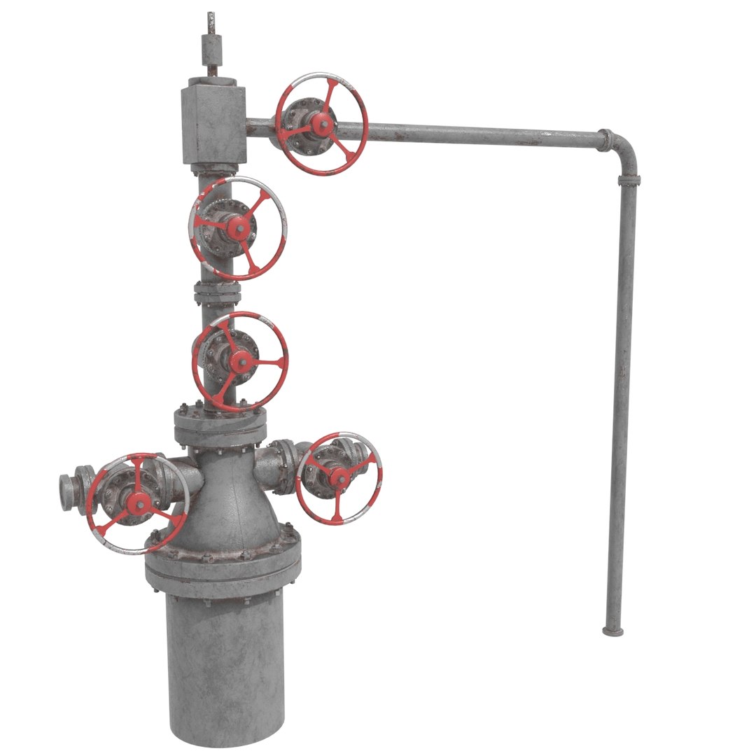 Oilfield wellhead 3D model - TurboSquid 1454078
