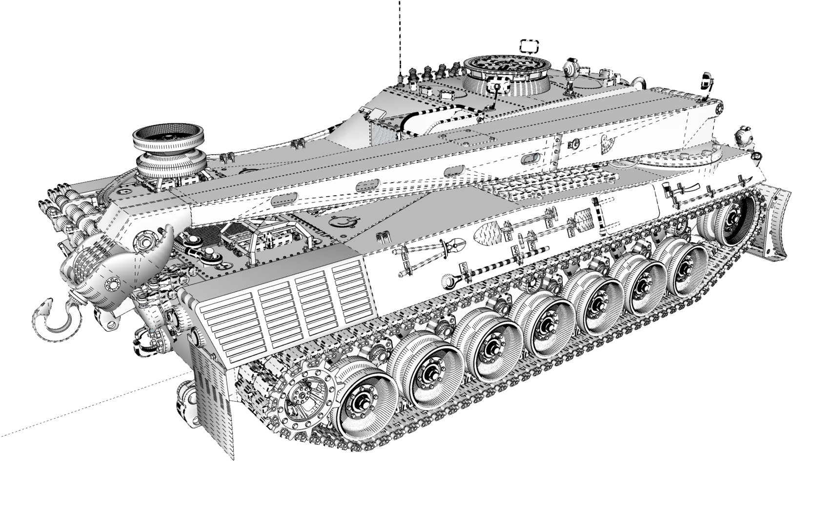 Bergepanzer 2 leopard 3D model - TurboSquid 1451916