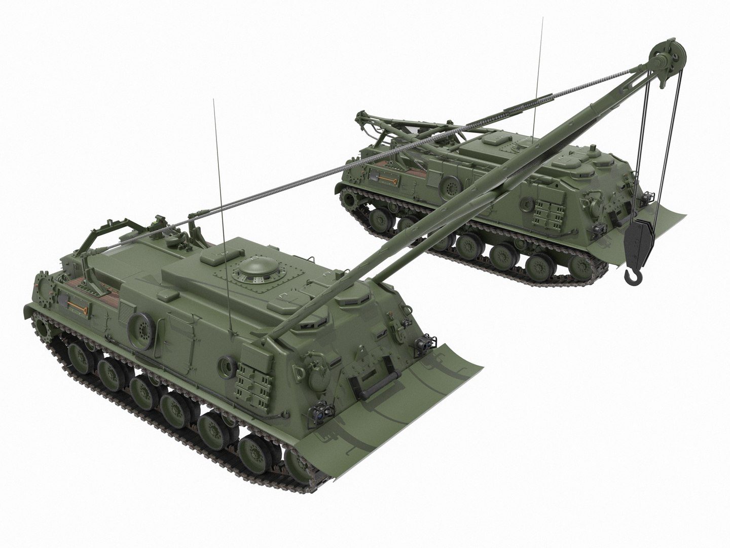 Recovery vehicle armored m88a1 3D model - TurboSquid 1454359