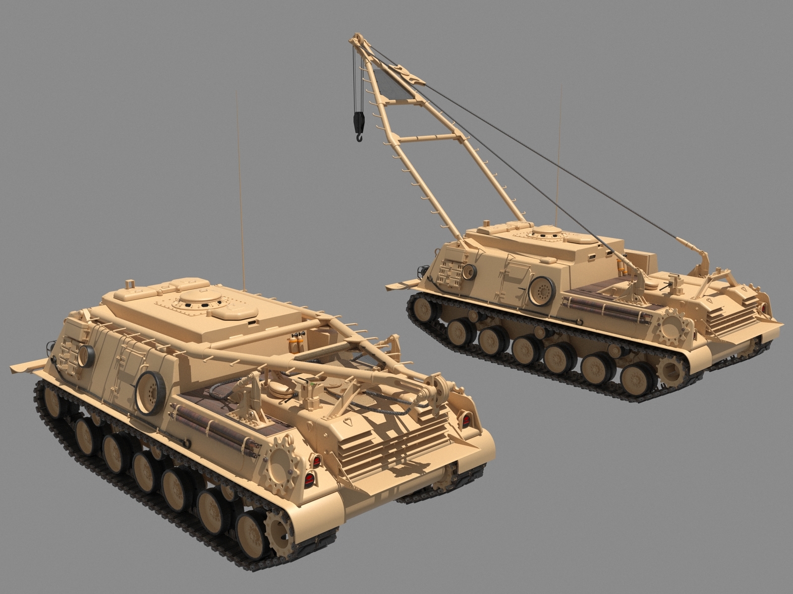 Recovery vehicle armored m88a1 3D model - TurboSquid 1454359