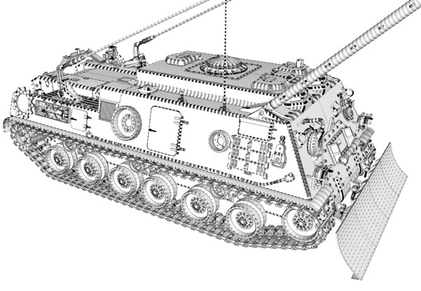 Recovery vehicle armored m88a1 3D model - TurboSquid 1454359