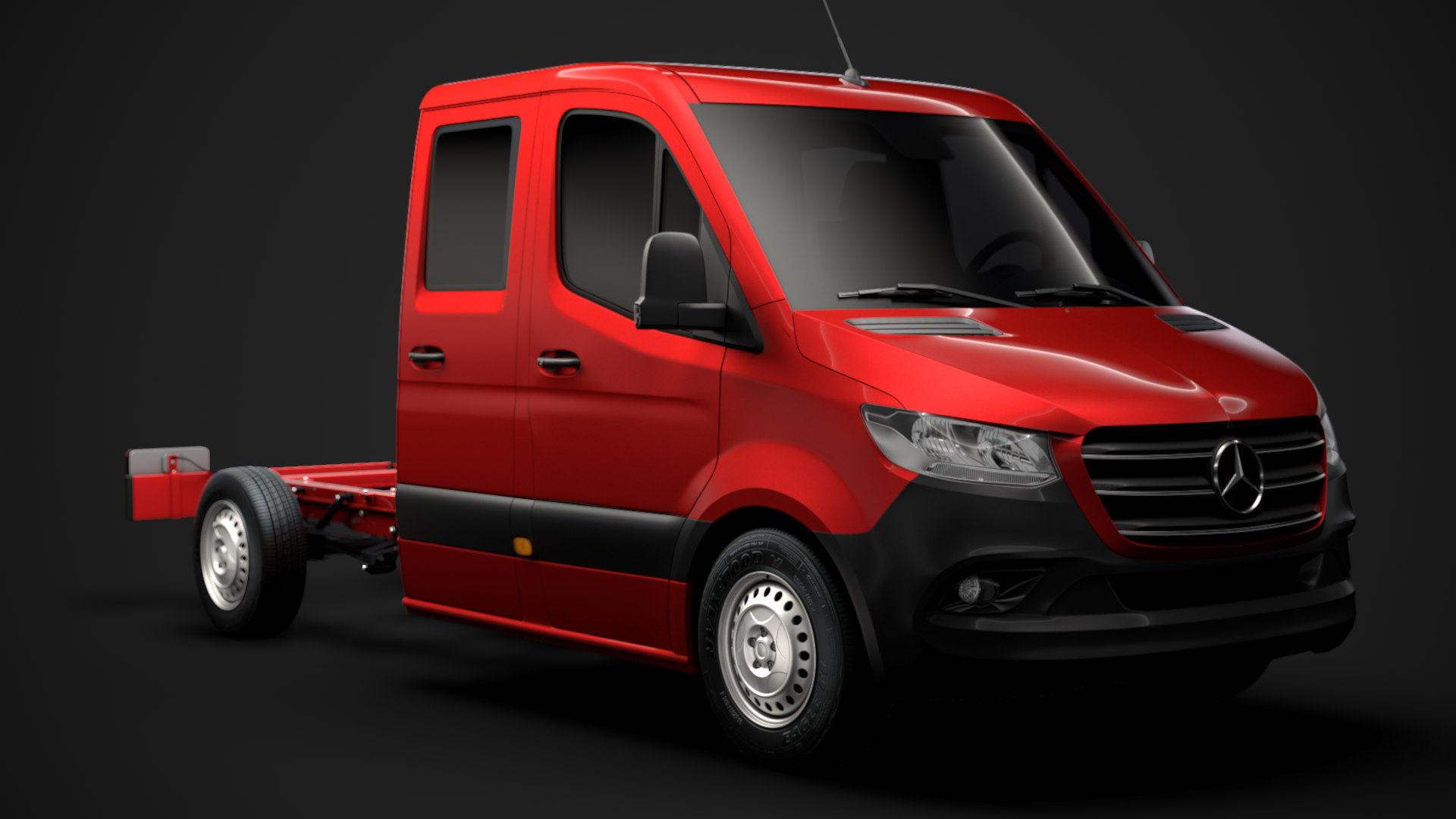 Mercedes sprinter chassis crew 3D model - TurboSquid 1454385