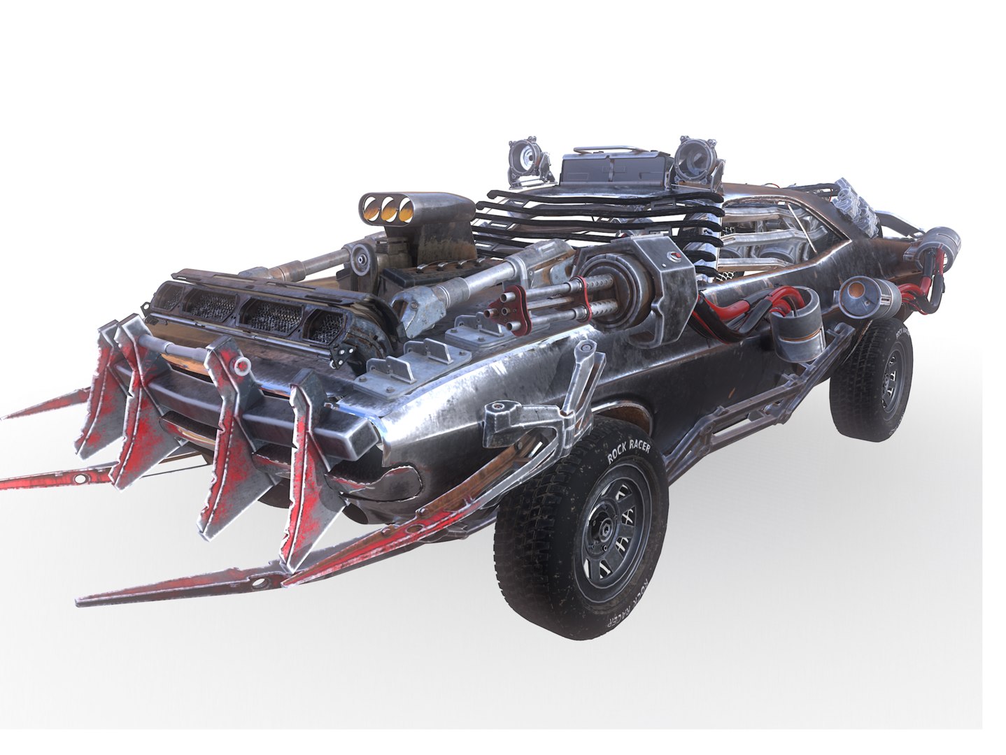 3D apocalyptic car model - TurboSquid 1397798