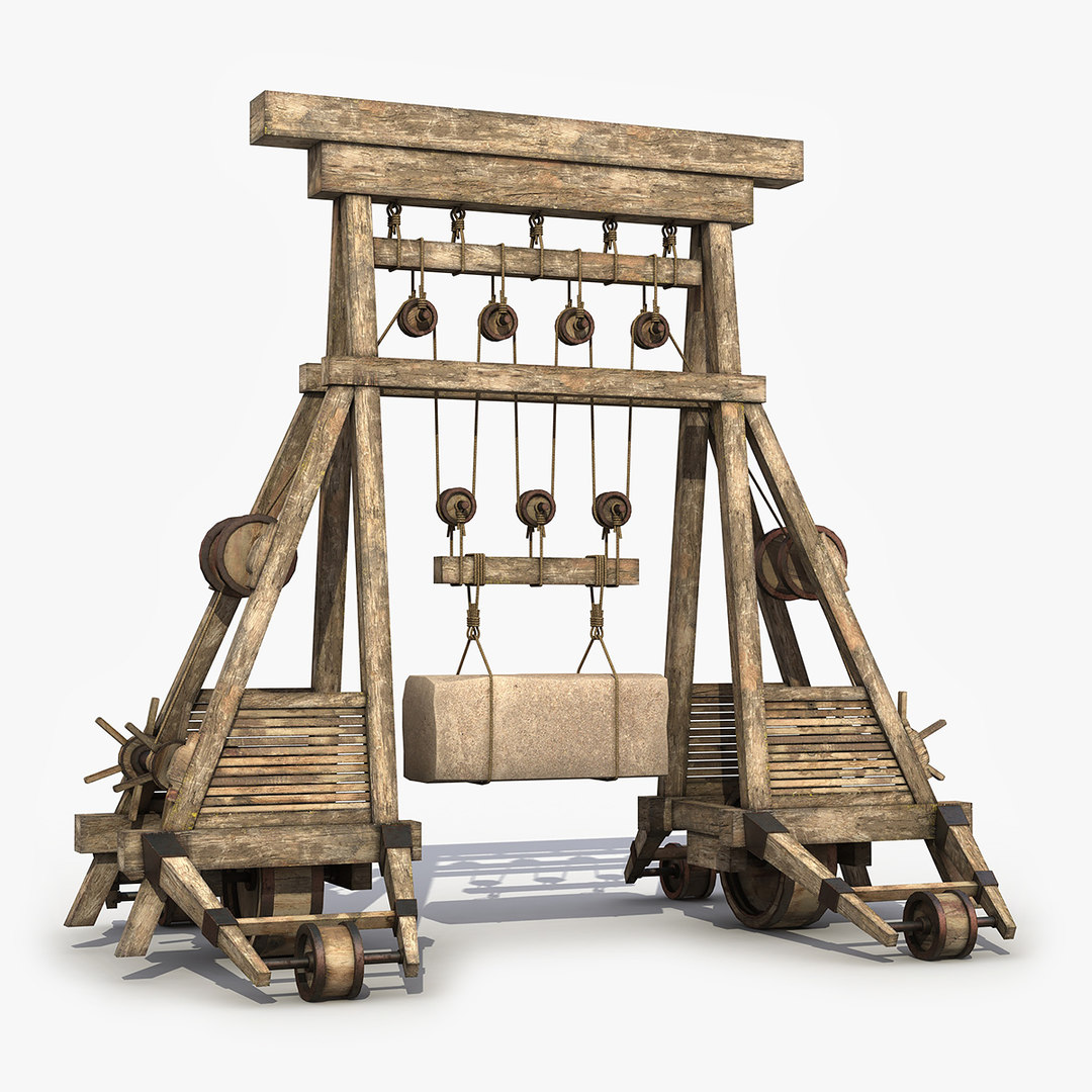 3D model wooden crane medieval https://static.turbosquid.com/Preview ...