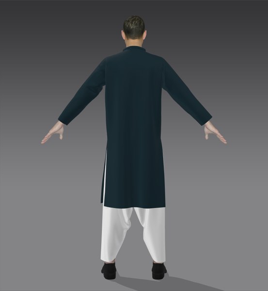 Free 3D kurta shalwar - TurboSquid 1454560