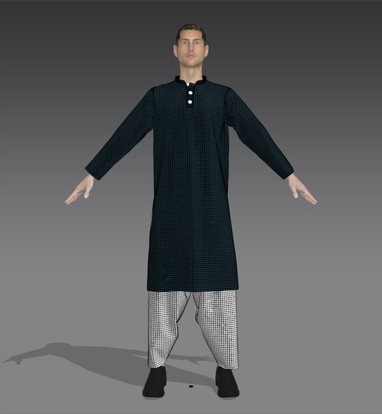 Free 3D kurta shalwar - TurboSquid 1454560