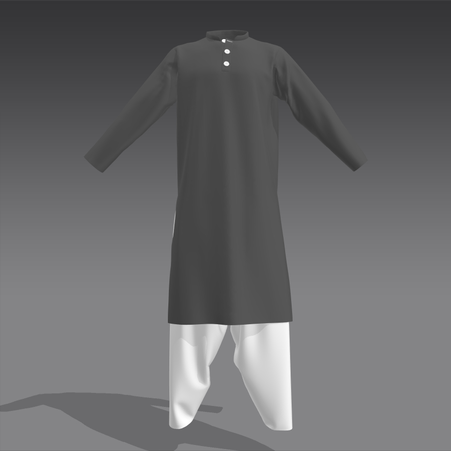 Free 3D kurta shalwar - TurboSquid 1454560
