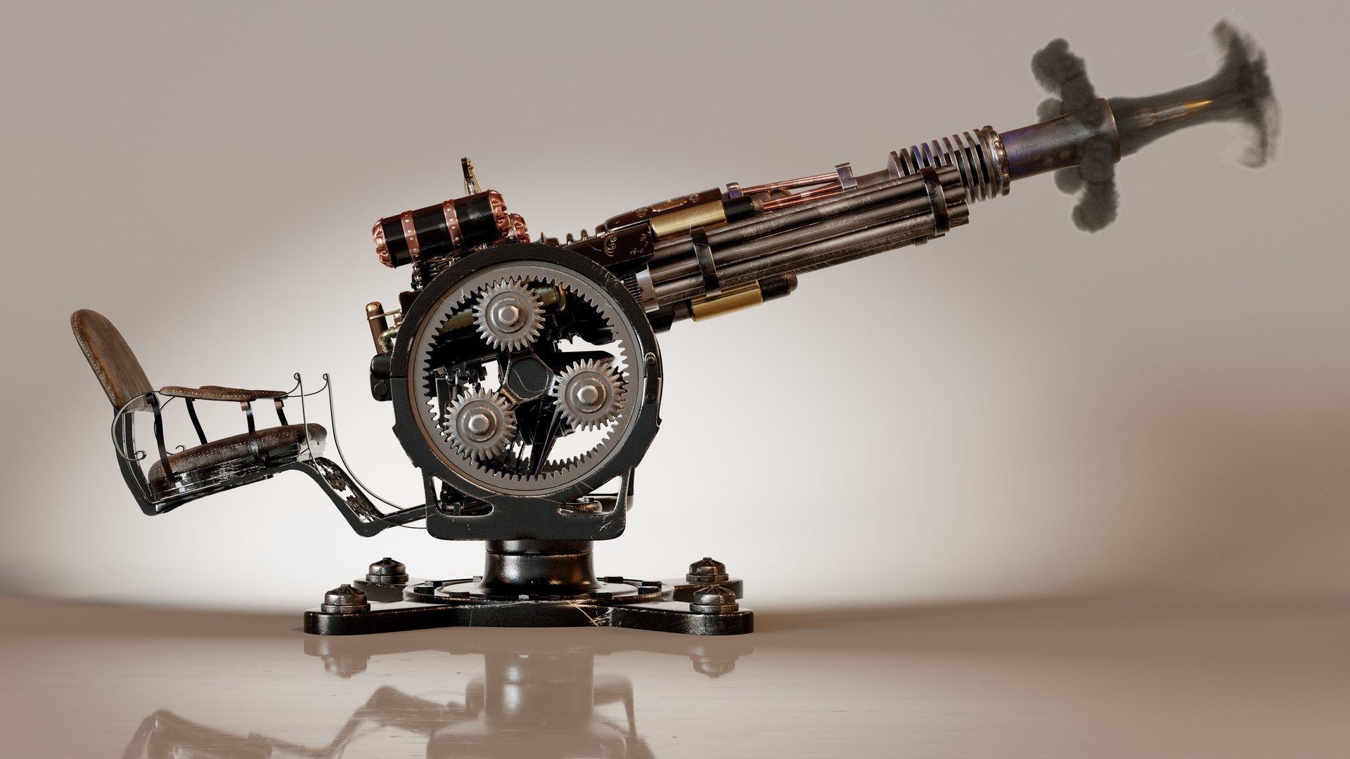 Redeemer steamgun guns 3D model - TurboSquid 1454575