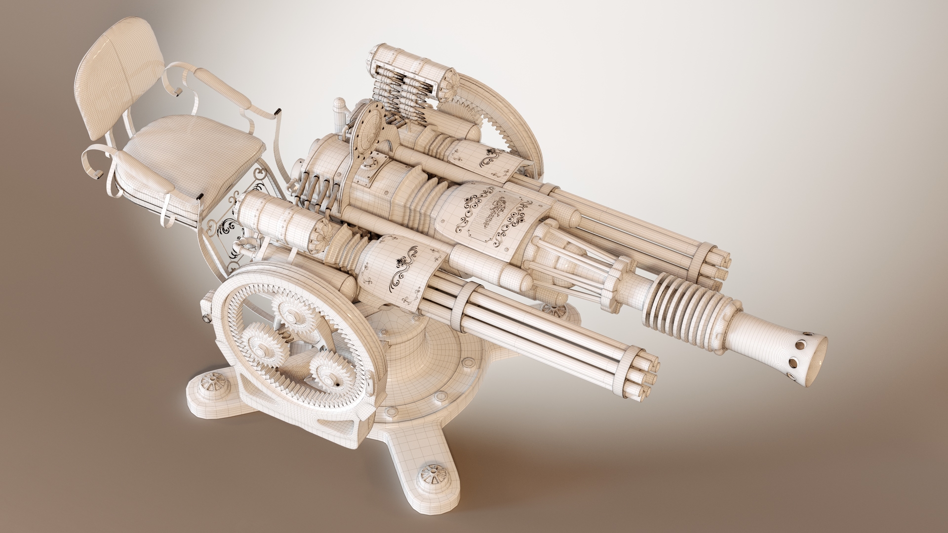 Redeemer steamgun guns 3D model - TurboSquid 1454575