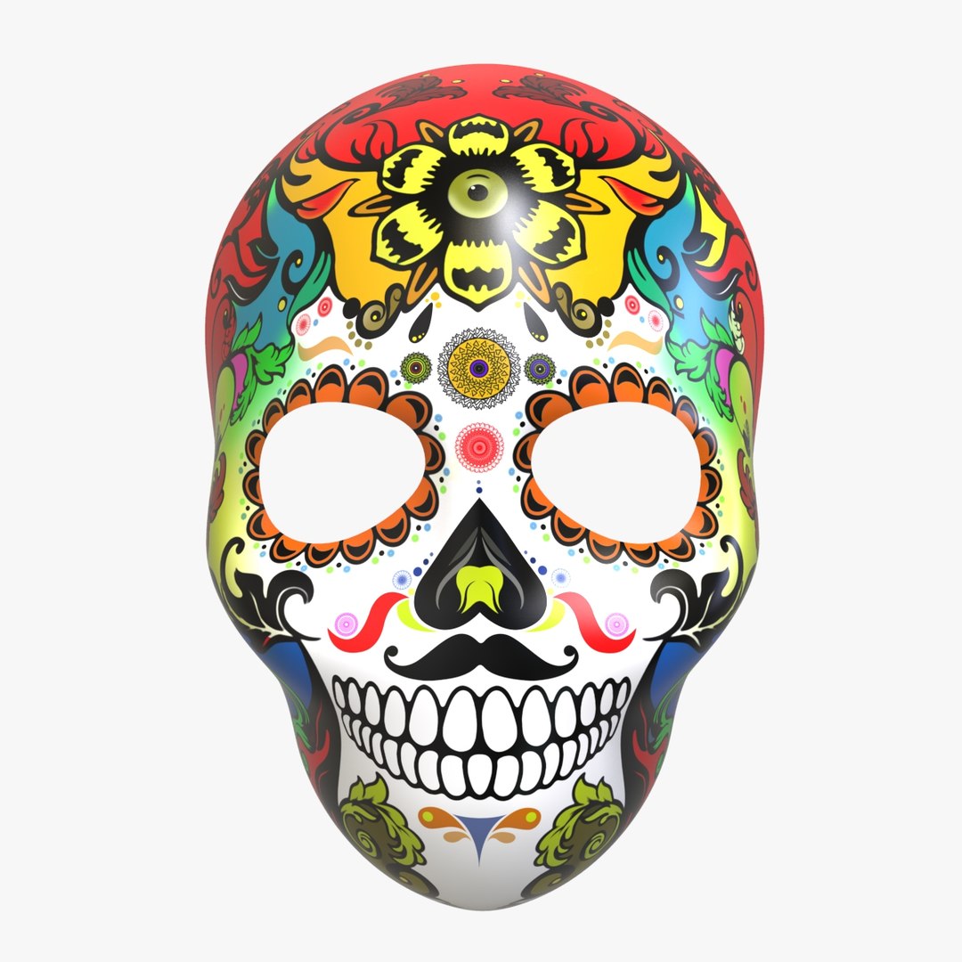 3D calavera mask skeleton model - TurboSquid 1454667